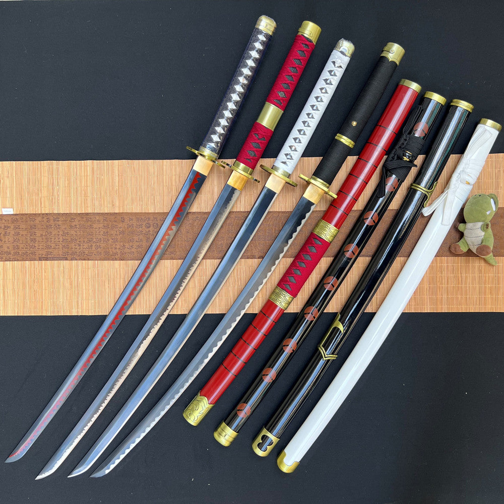 One Piece Roronoa Zoro sword four set:wado ichimonji,shuusui,sandai ki ...
