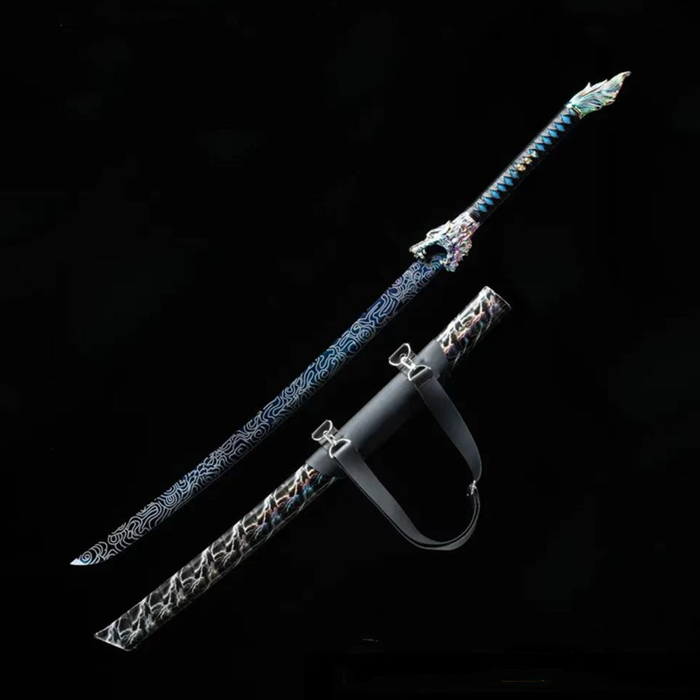 Handmade Stainless Steel Real Sword With Dragon Head – LEOEON